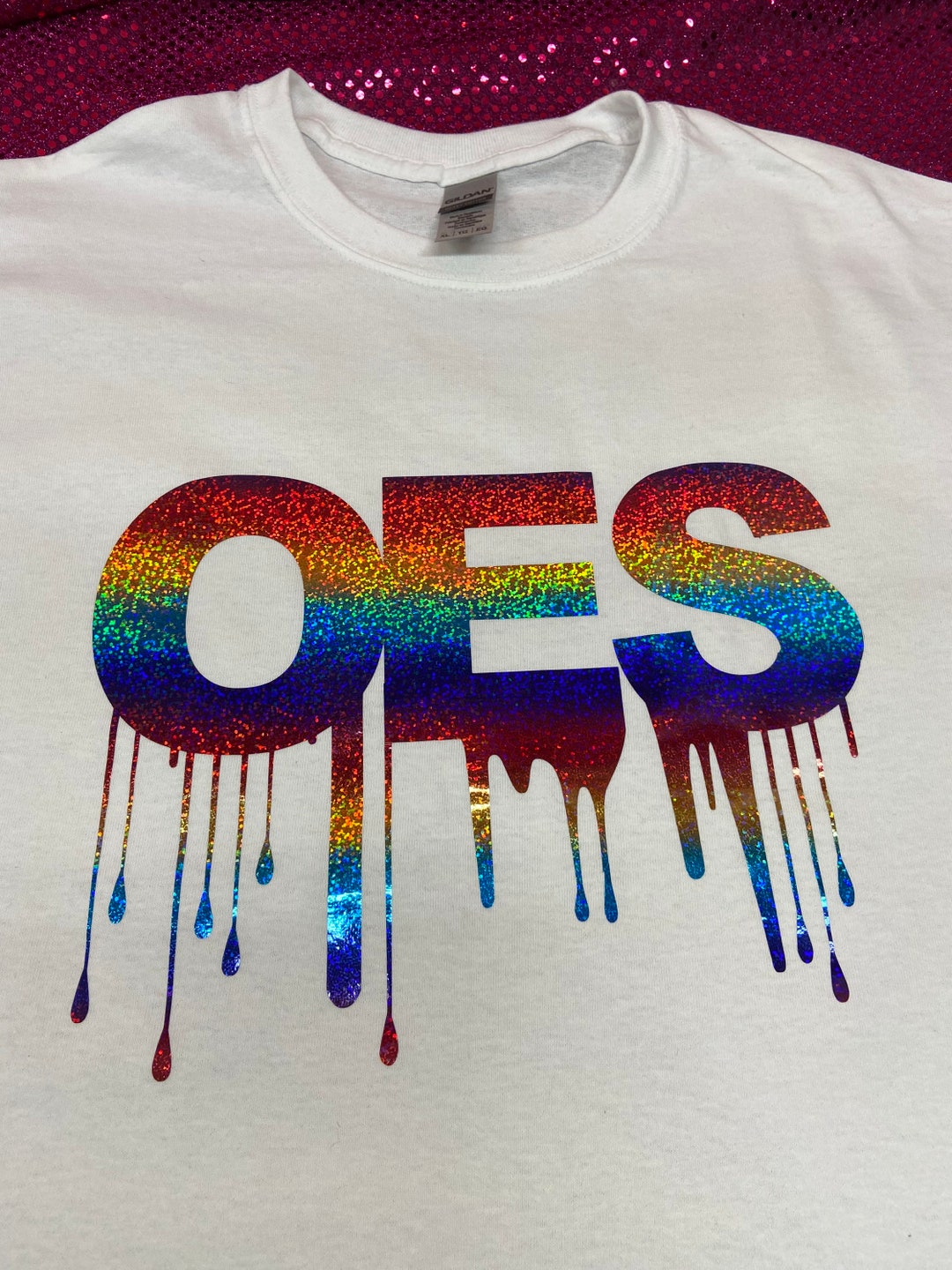 Oes-order of Eastern Star Drip Shirt - Etsy