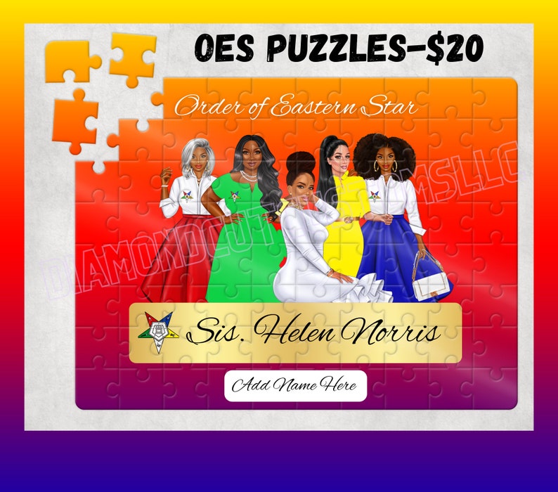 OES Order of Eastern Star Puzzles - Etsy