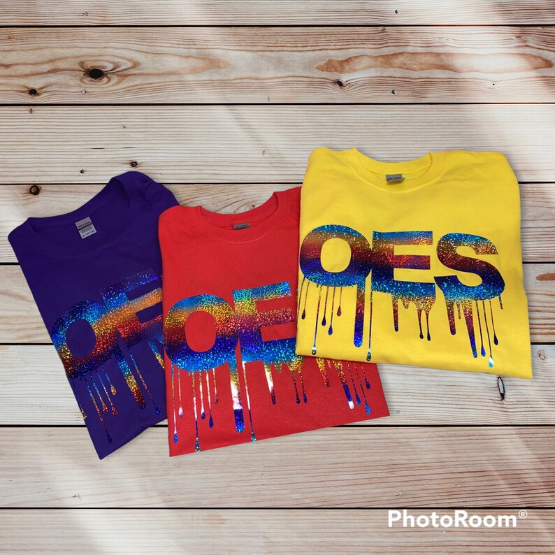 Oes-order of Eastern Star Drip Shirt - Etsy