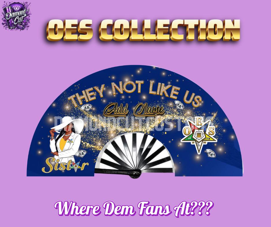 OES/ Order of Eastern Star Clack Fans - Etsy