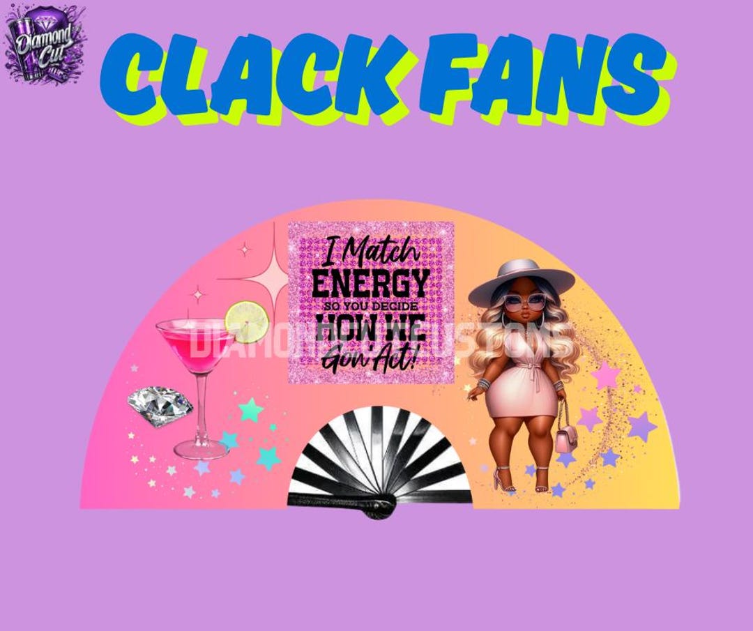 Summer Girl Collection/clack Fan/line Dance Fan/where Them Fans At? - Etsy