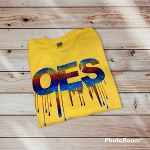 Oes-order of Eastern Star Drip Shirt - Etsy