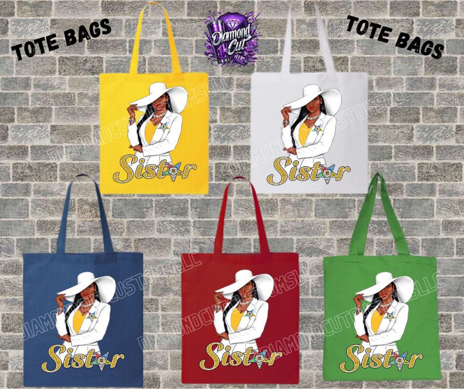 Oes/tote Bags/carry Your Eastern Star Pride Everywhere You Go! - Etsy