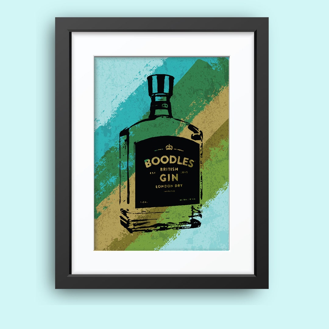 Boodles Liquor Bottle Art, Instant Digital Download - Etsy