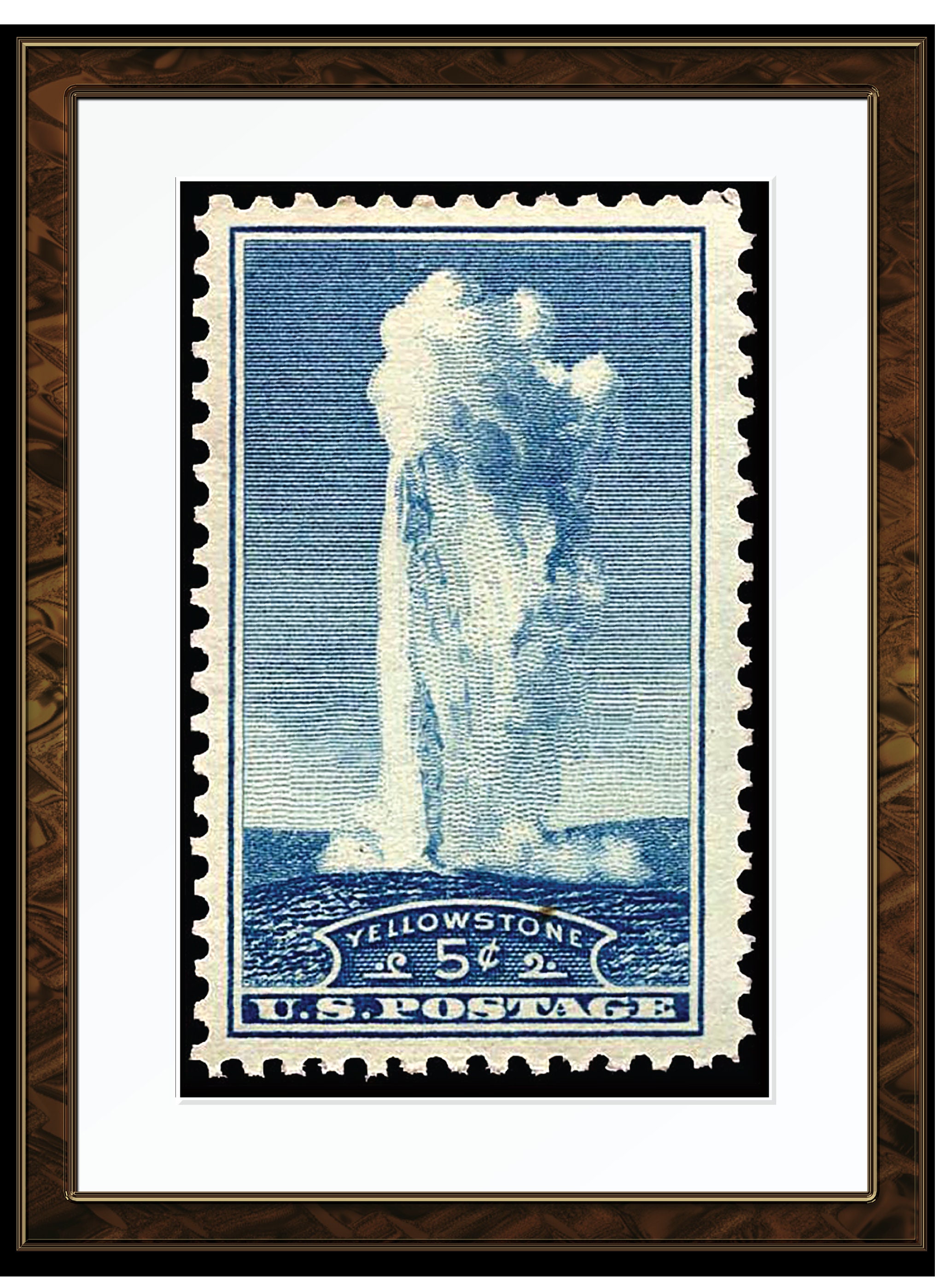 Yellowstone, Vintage Stamp, Digital Download - Etsy