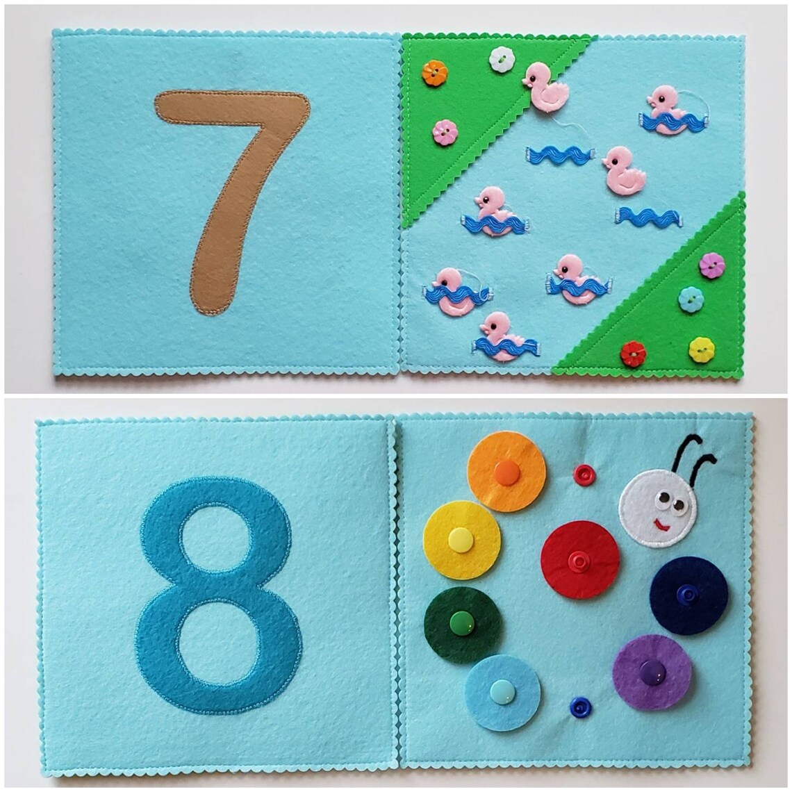 Let's Count Quiet Book Counting/Activity book for | Etsy