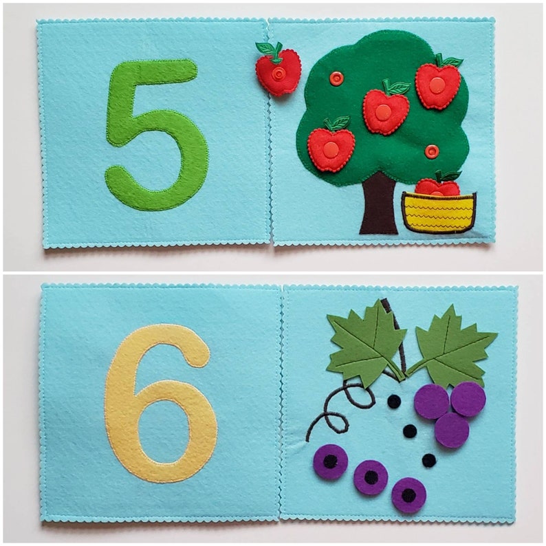 Let's Count Quiet Book counting/activity Book for - Etsy