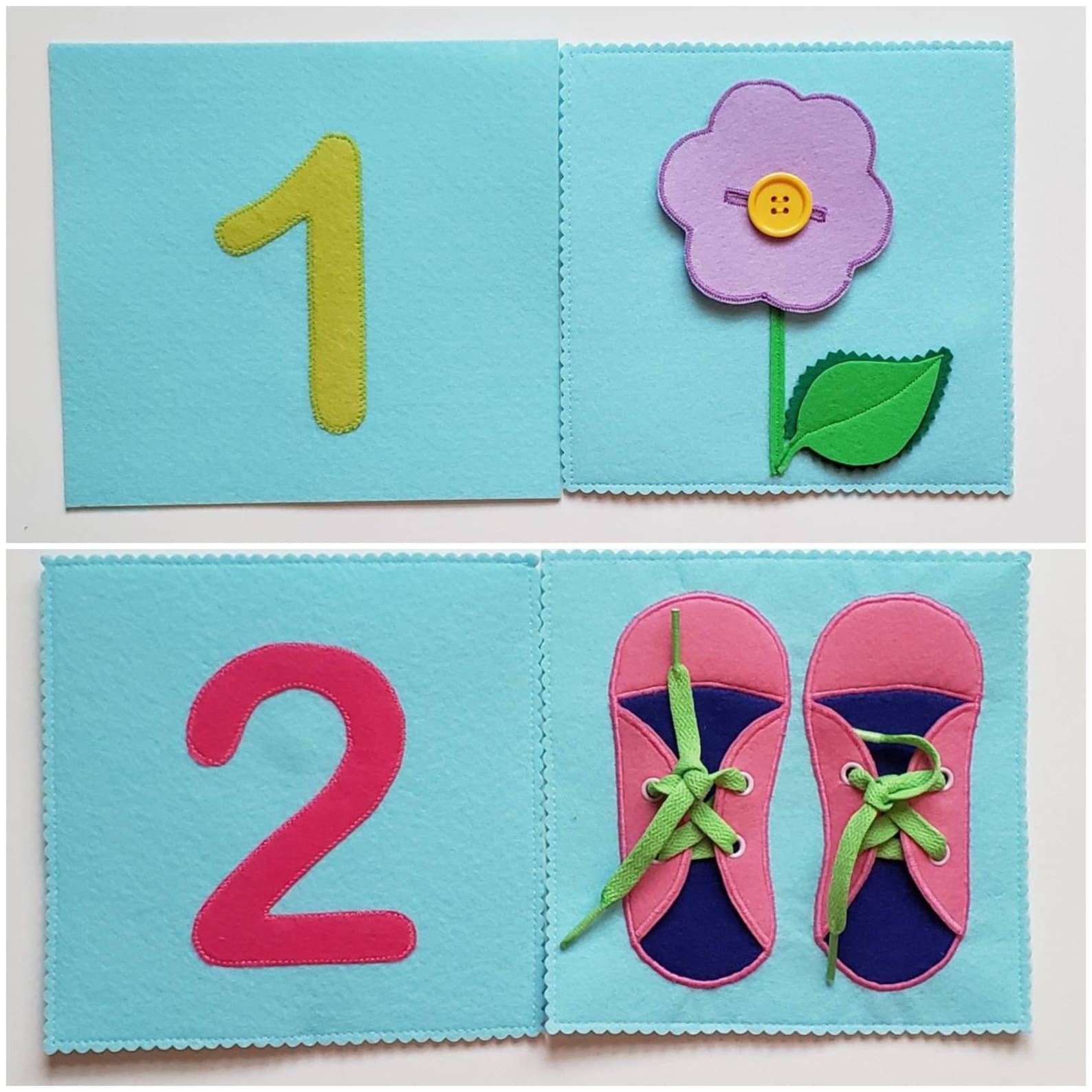 Let's Count Quiet Book Counting/Activity book for | Etsy