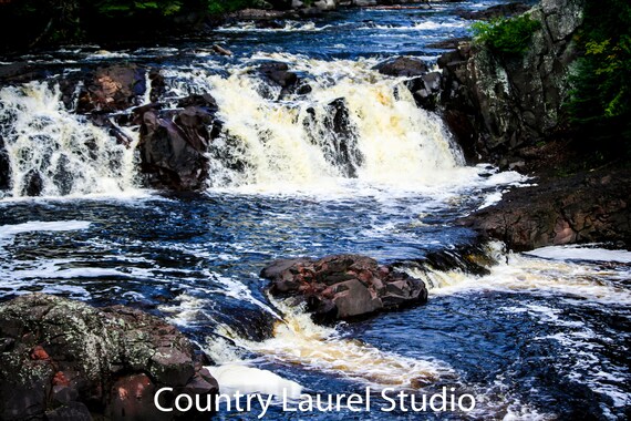 Lake Superior Falls Instant Download Photography Waterfalls | Etsy