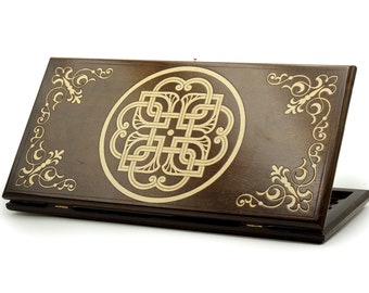 BACKGAMMON SET Wooden Board Game Armenian Nardi Wood Gift | Etsy