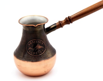 Copper Coffee Pot Maker Jazzve Cezve Ibrik Armenia Jezve - Etsy