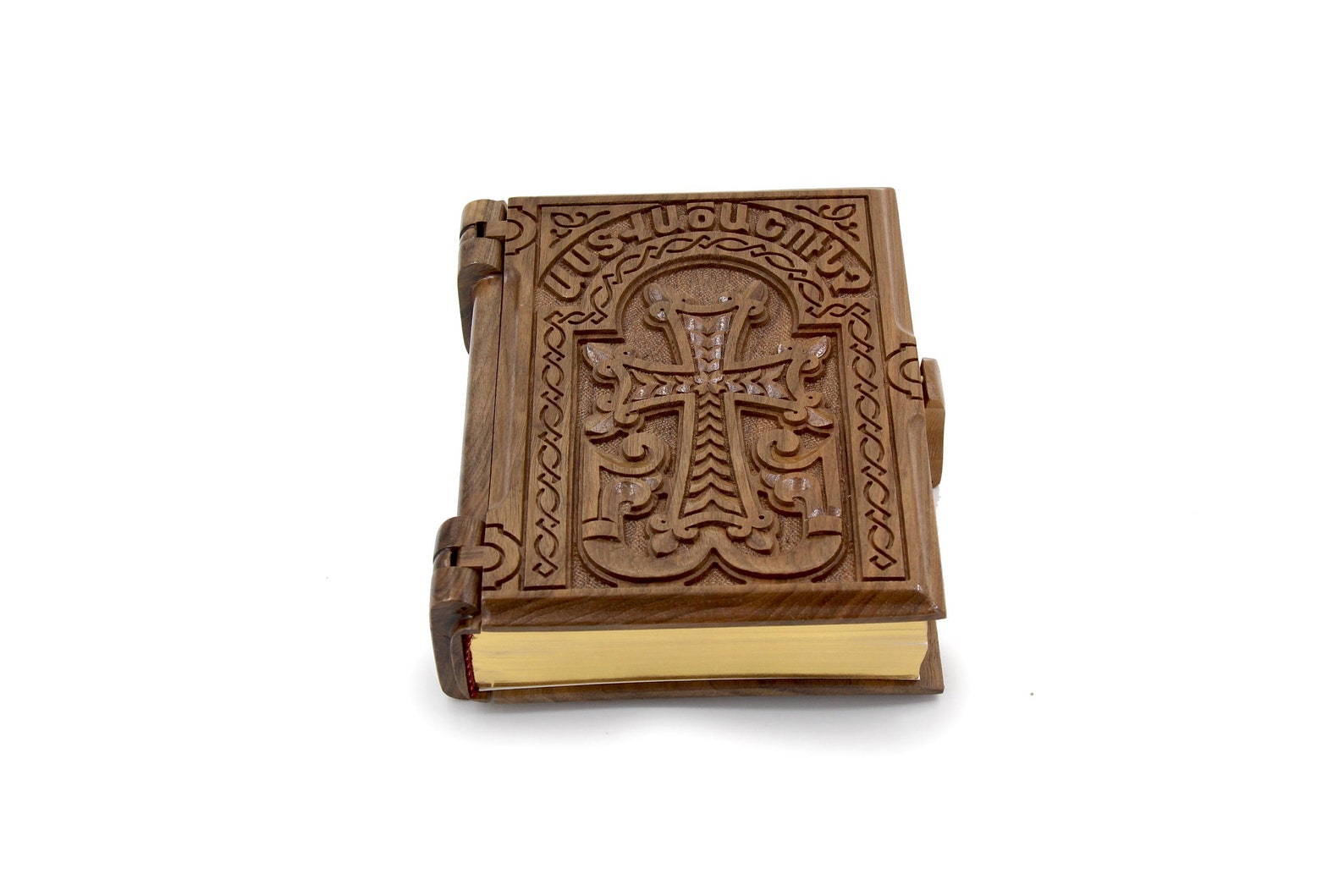 Holy Bible Wood cover English Holy Bible Handmade walnut | Etsy