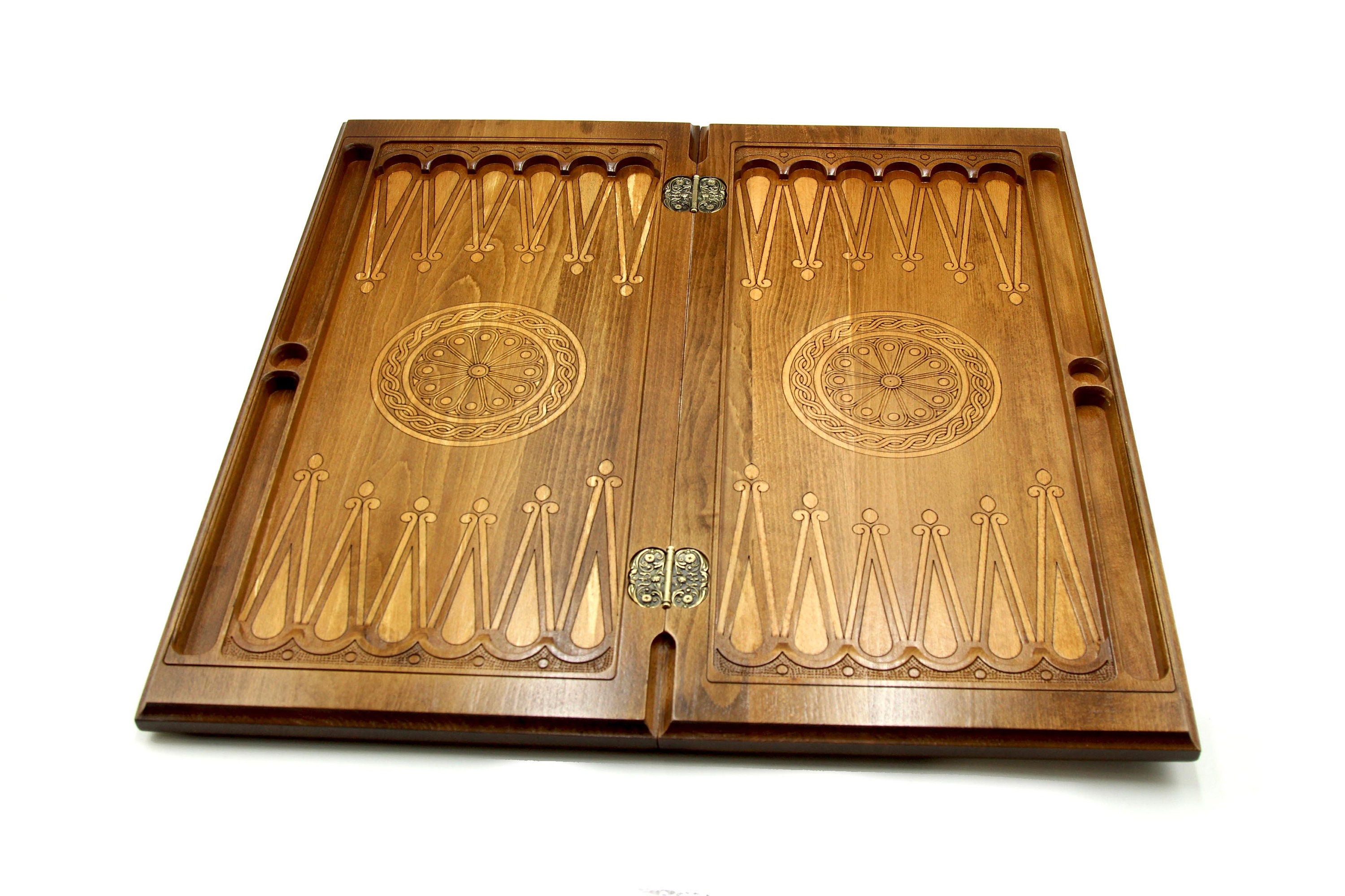 Wooden BACKGAMMON SET Personalized Board Game Armenian Nardi | Etsy