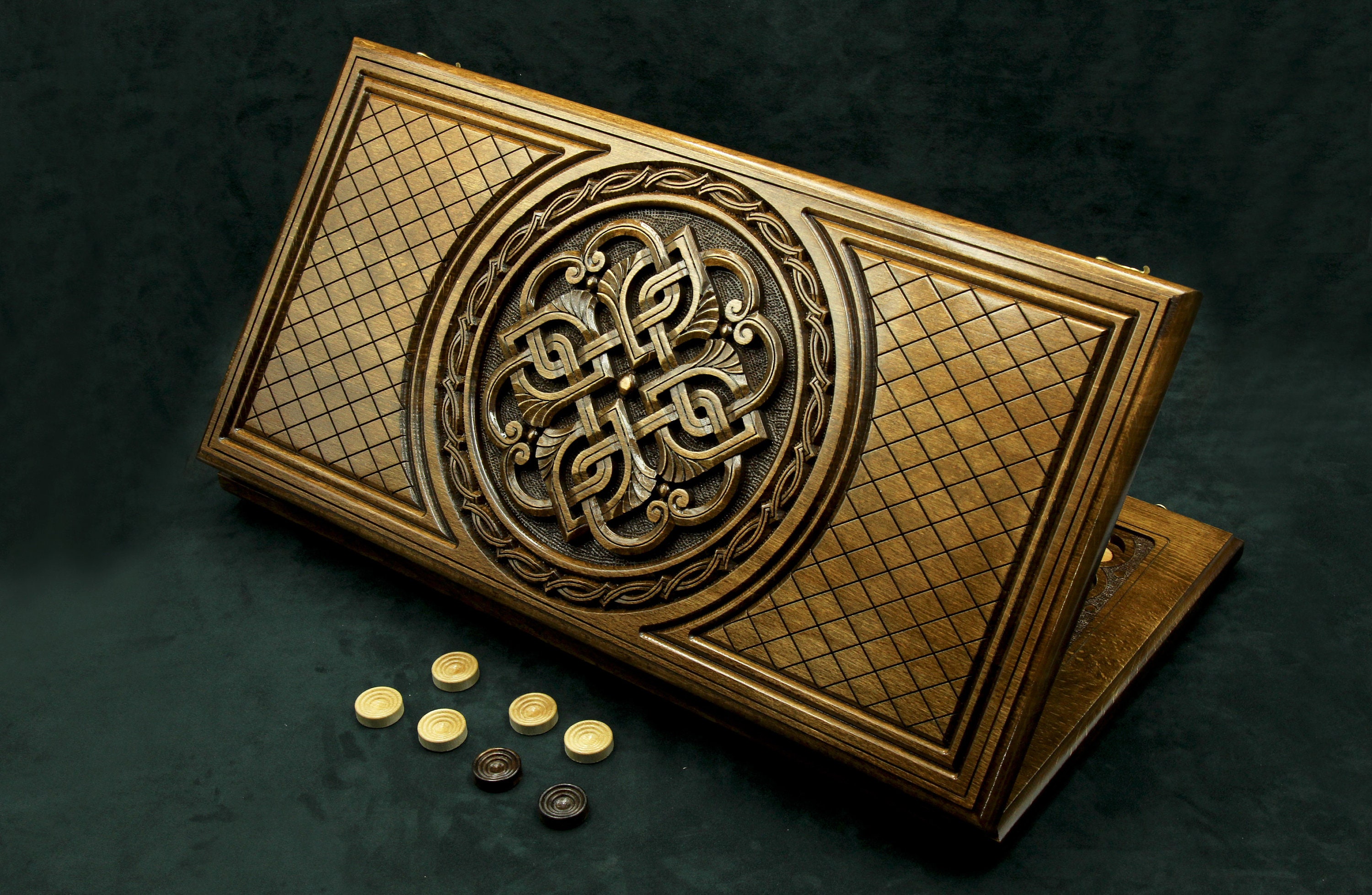 Backgammon Aus Holz Handarbeit