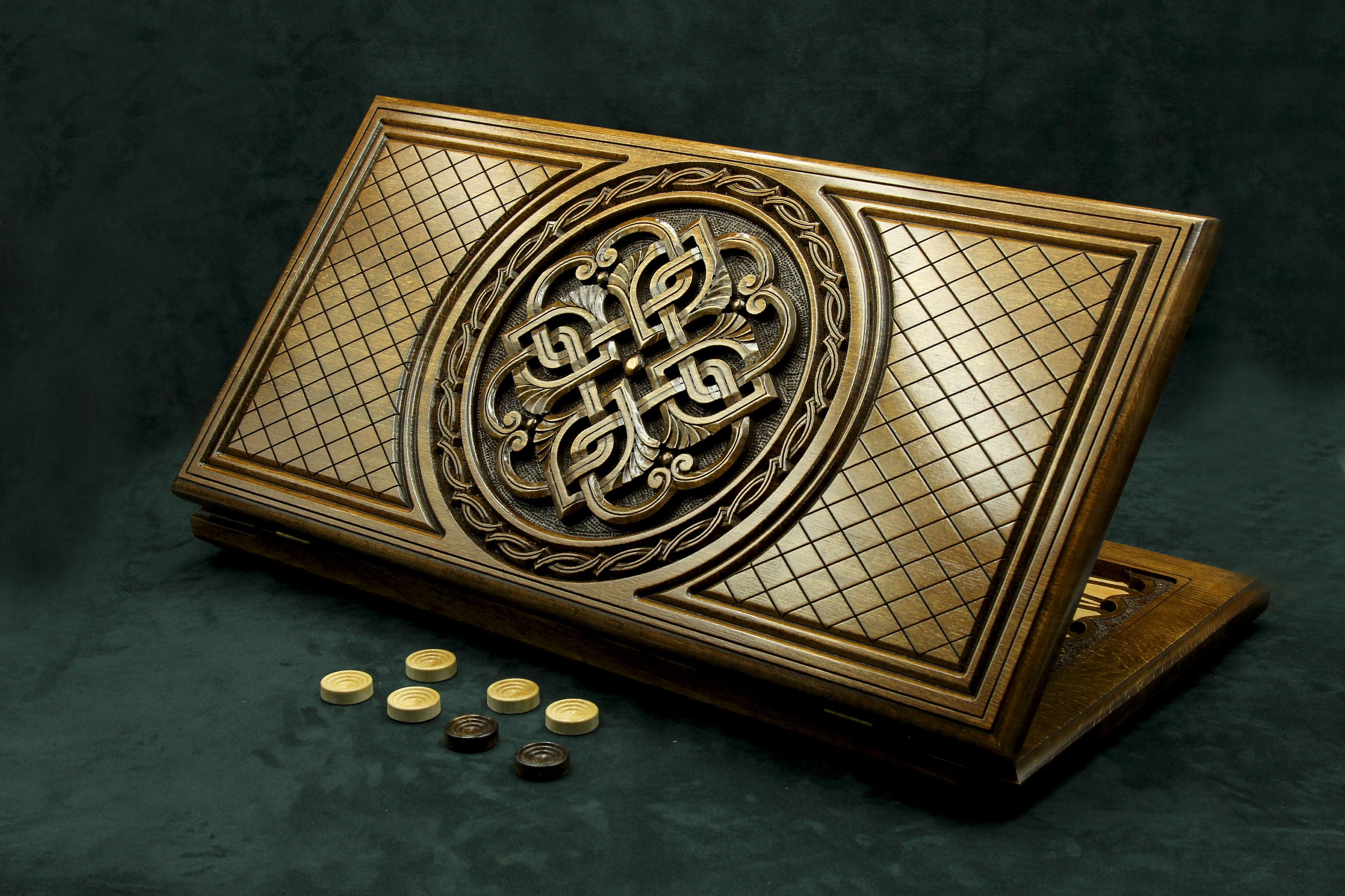 Backgammon Aus Holz Handarbeit