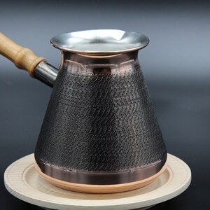 6 Cups 19 Oz Copper Turka Coffee Pot Maker Cezve Ibrik Armenia Jezve ...
