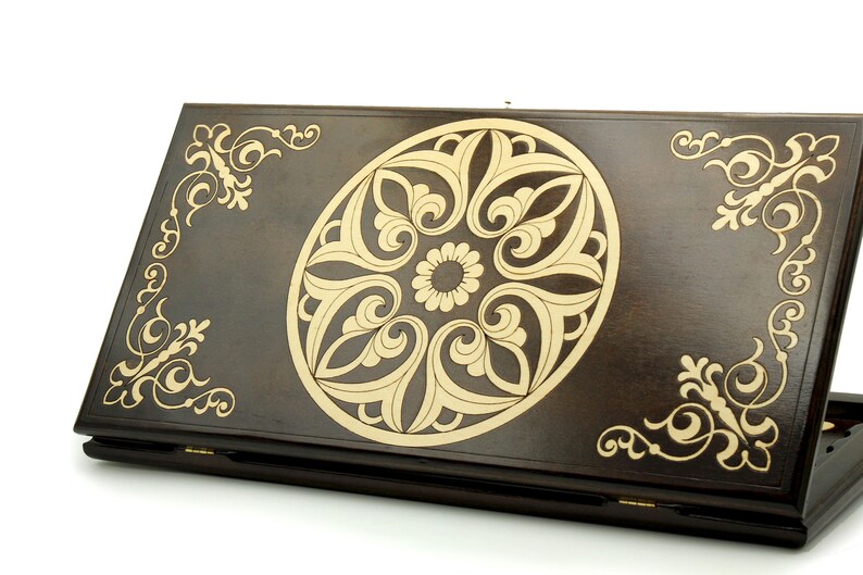 BACKGAMMON SET Wooden Board Game Armenian Nardi Wood Gift | Etsy