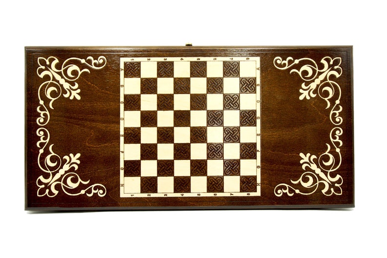 BACKGAMMON SET, Wooden Board Game Armenian Nardi, Wood Gift, Engraved ...