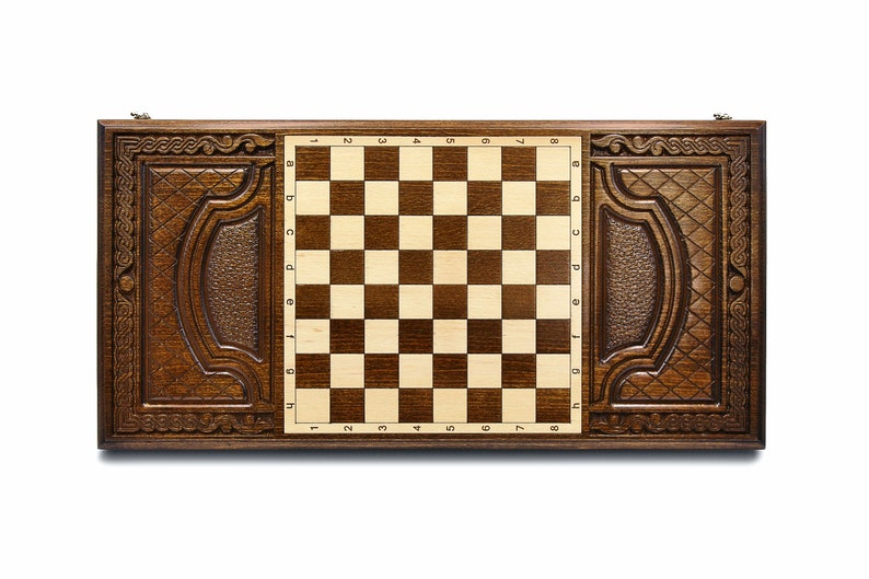 Big Wooden Backgammon Set Luxury Board Handmade Backgammon - Etsy