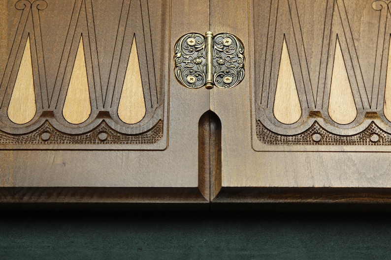 Wooden BACKGAMMON SET Personalized Board Game Armenian Nardi - Etsy