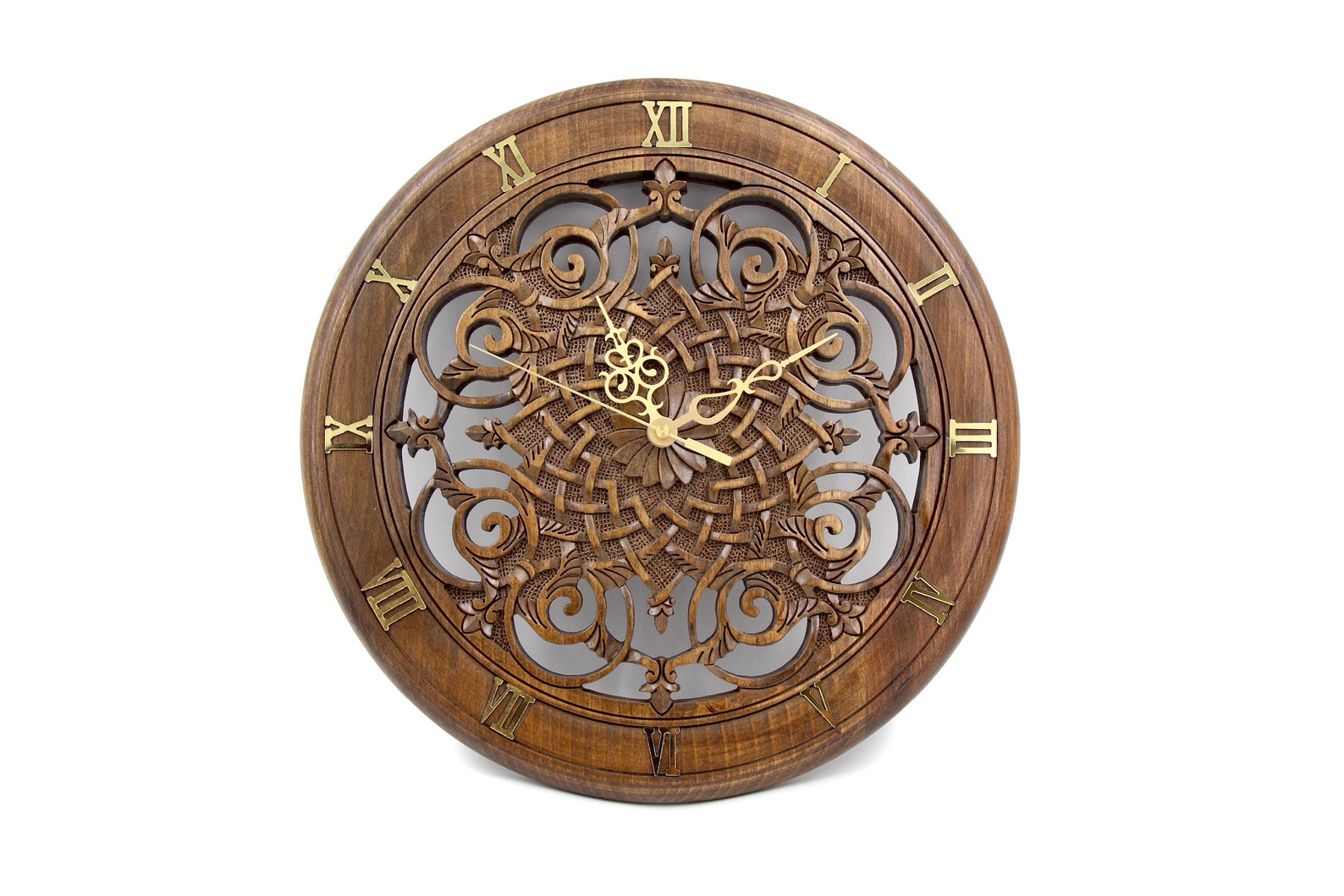 Armenian Handmade Wood Carving Decor Clock for Wall Handwork Decor Art ...