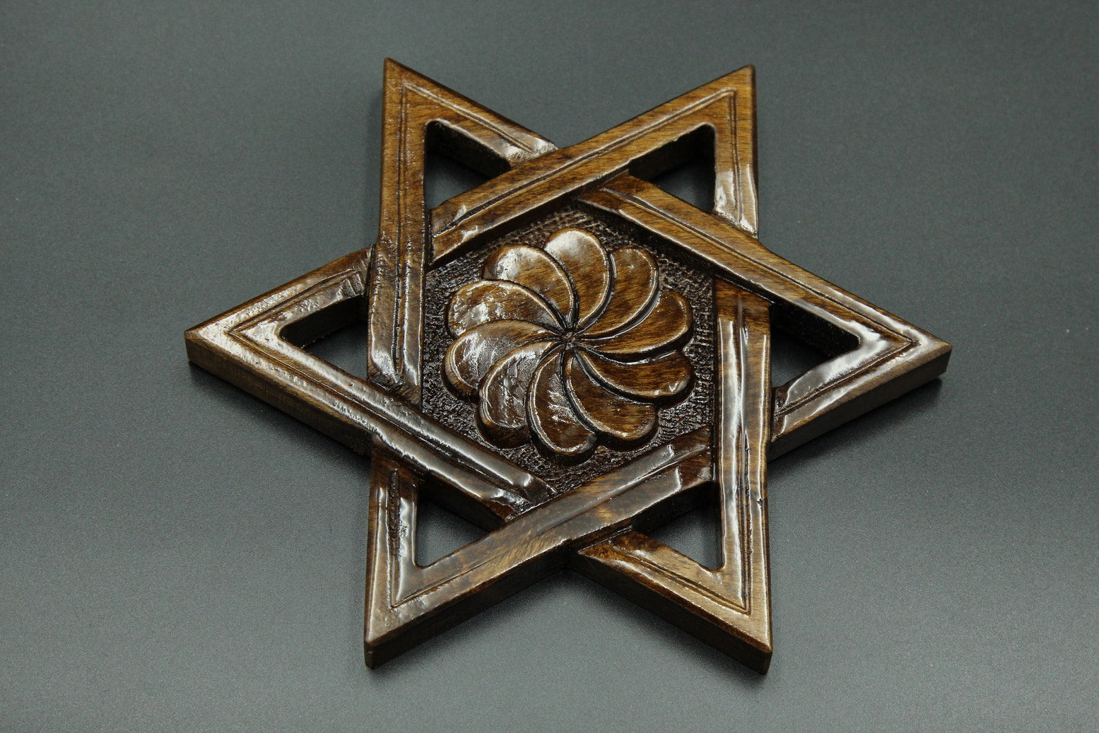 Star of David Wood Star of David Wooden Star of David Wall | Etsy