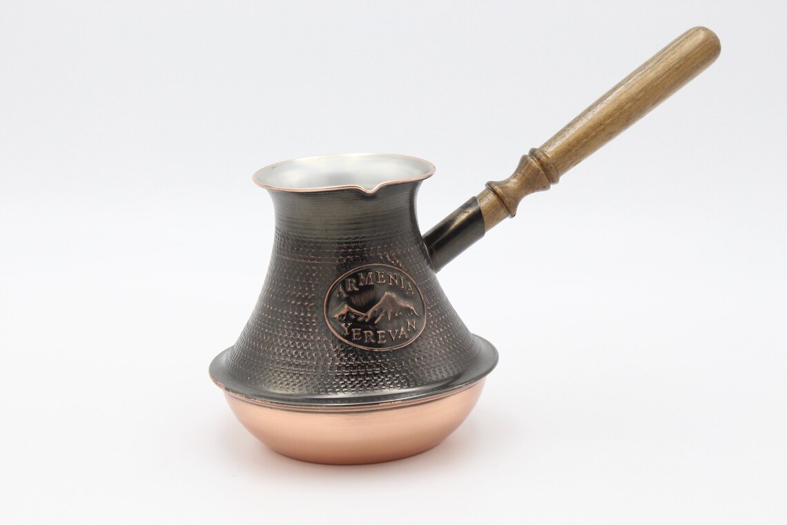 Jezve Copper Turkish Coffee Pot Maker Cezve Ibrik Armenia Jazve ...