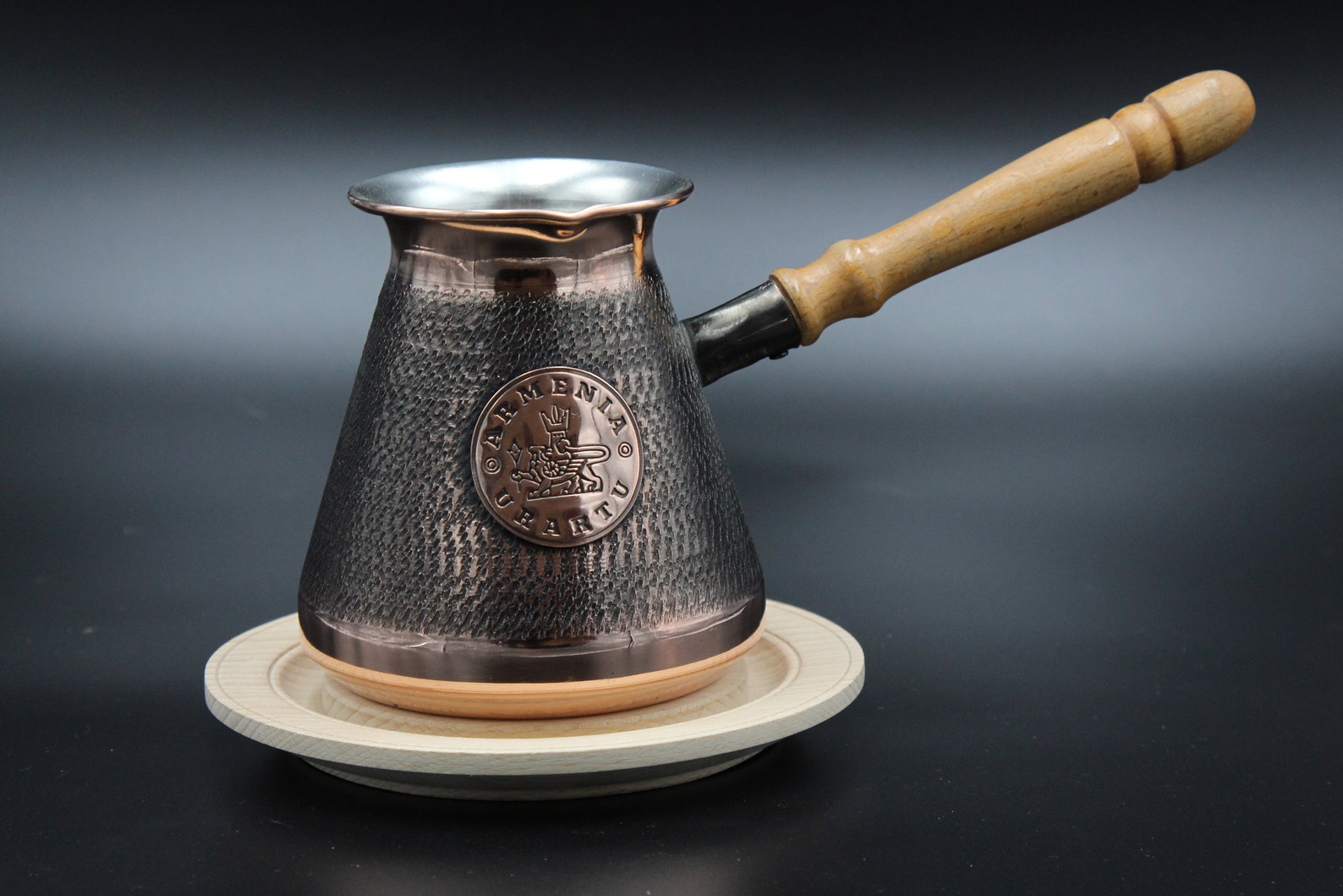 6 Cups 19 Oz Copper Turka Coffee Pot Maker Cezve Ibrik Armenia Jezve ...