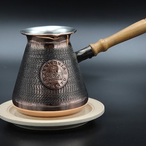 6 Cups 19 Oz Copper Turka Coffee Pot Maker Cezve Ibrik Armenia Jezve ...