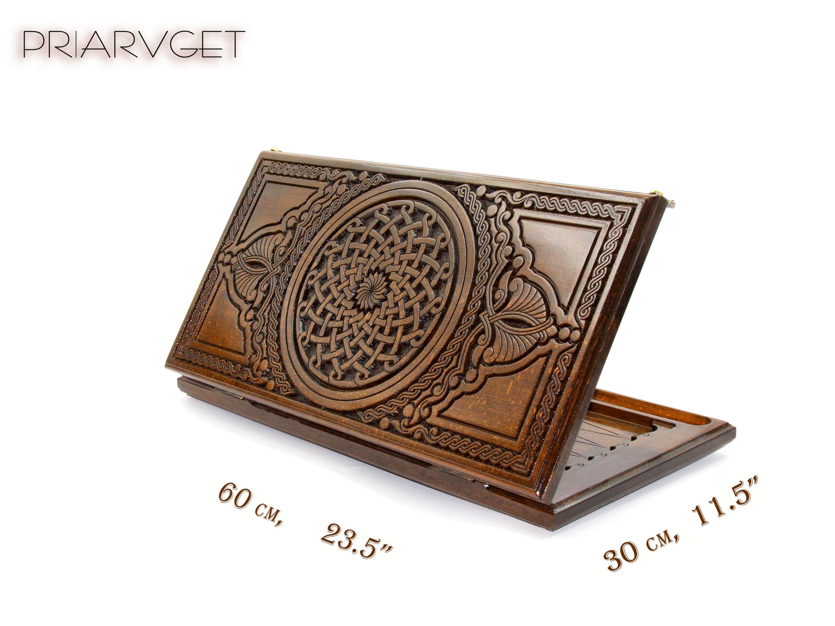 Wooden BACKGAMMON SET Personalized Board Game Armenian Nardi | Etsy