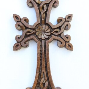 Armenian Cross Cross Wooden Wall Decor Handmade Walnut Wood ARMENIA ...