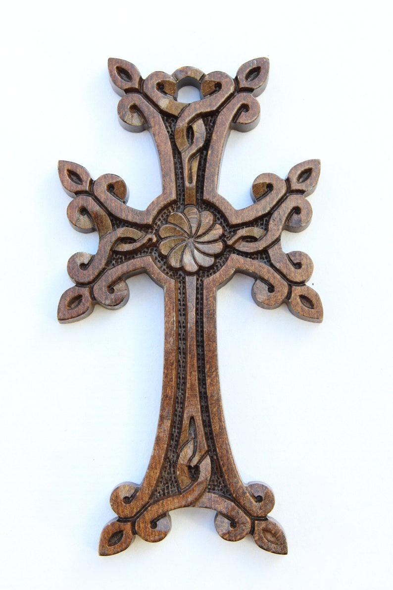Armenian Cross Cross Wooden Wall Decor Handmade Walnut Wood | Etsy