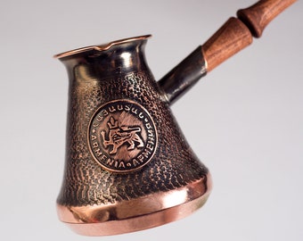 Copper Coffee Pot Maker Jazzve Cezve Ibrik Armenia Jezve | Etsy