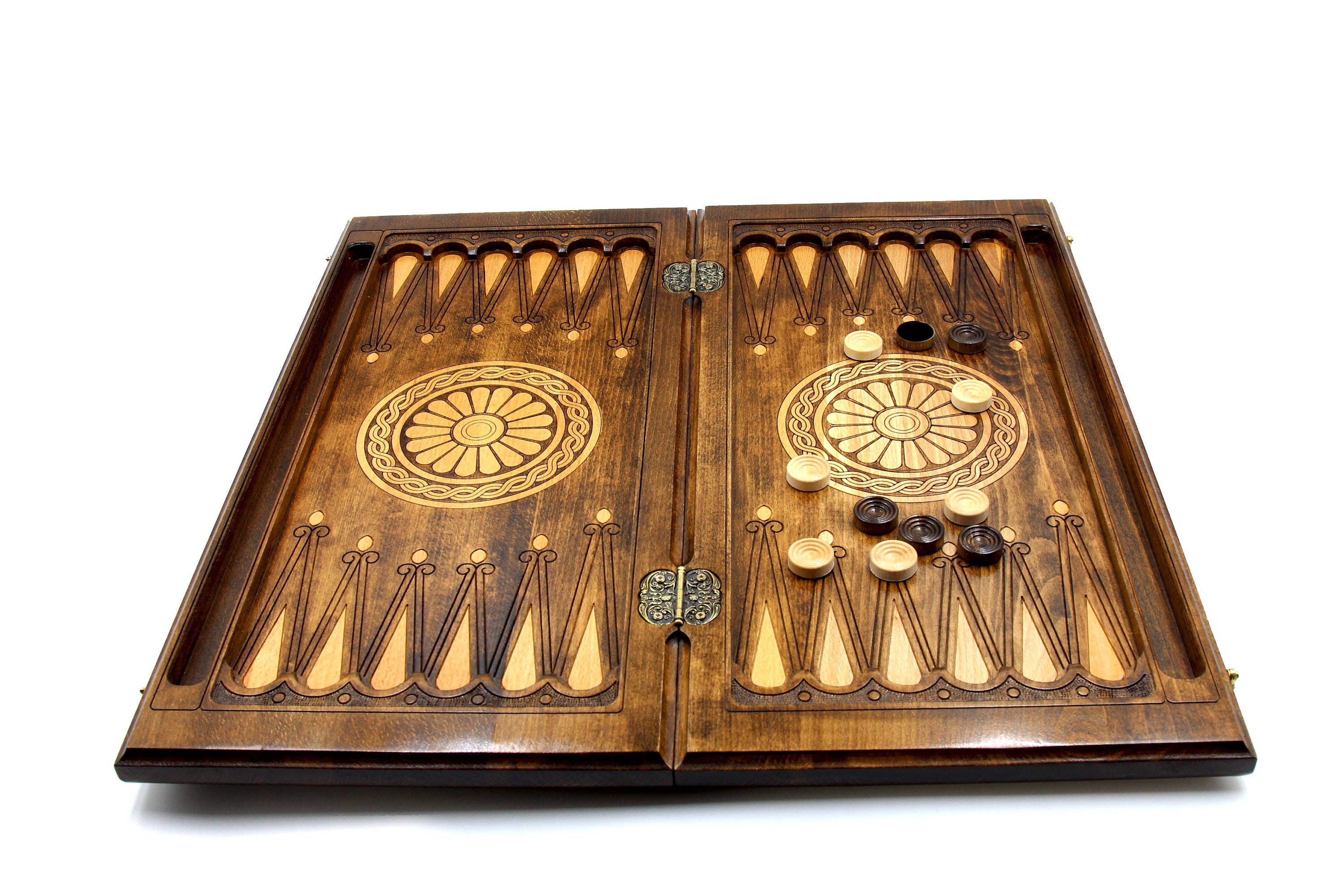 Backgammon Aus Holz Handarbeit