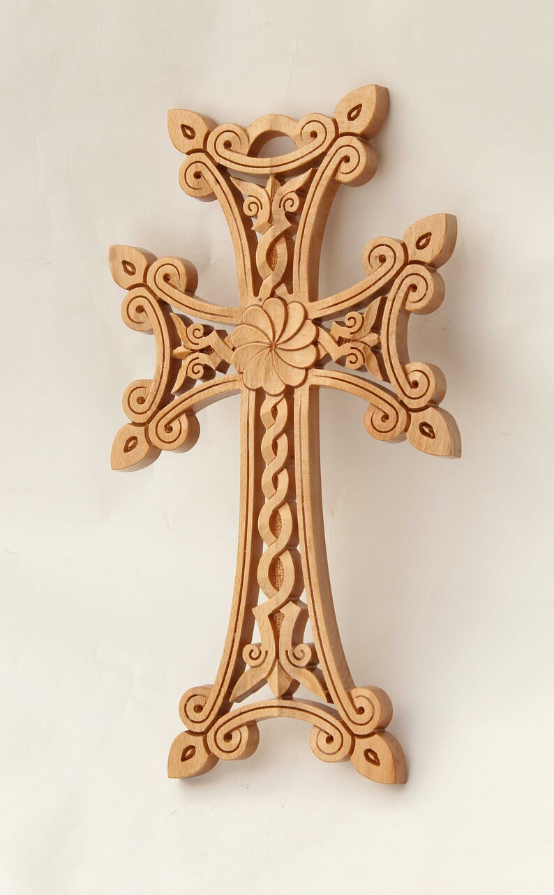 Cross Wooden Wall Decor 10 Inches Hand Made Walnut Wood - Etsy