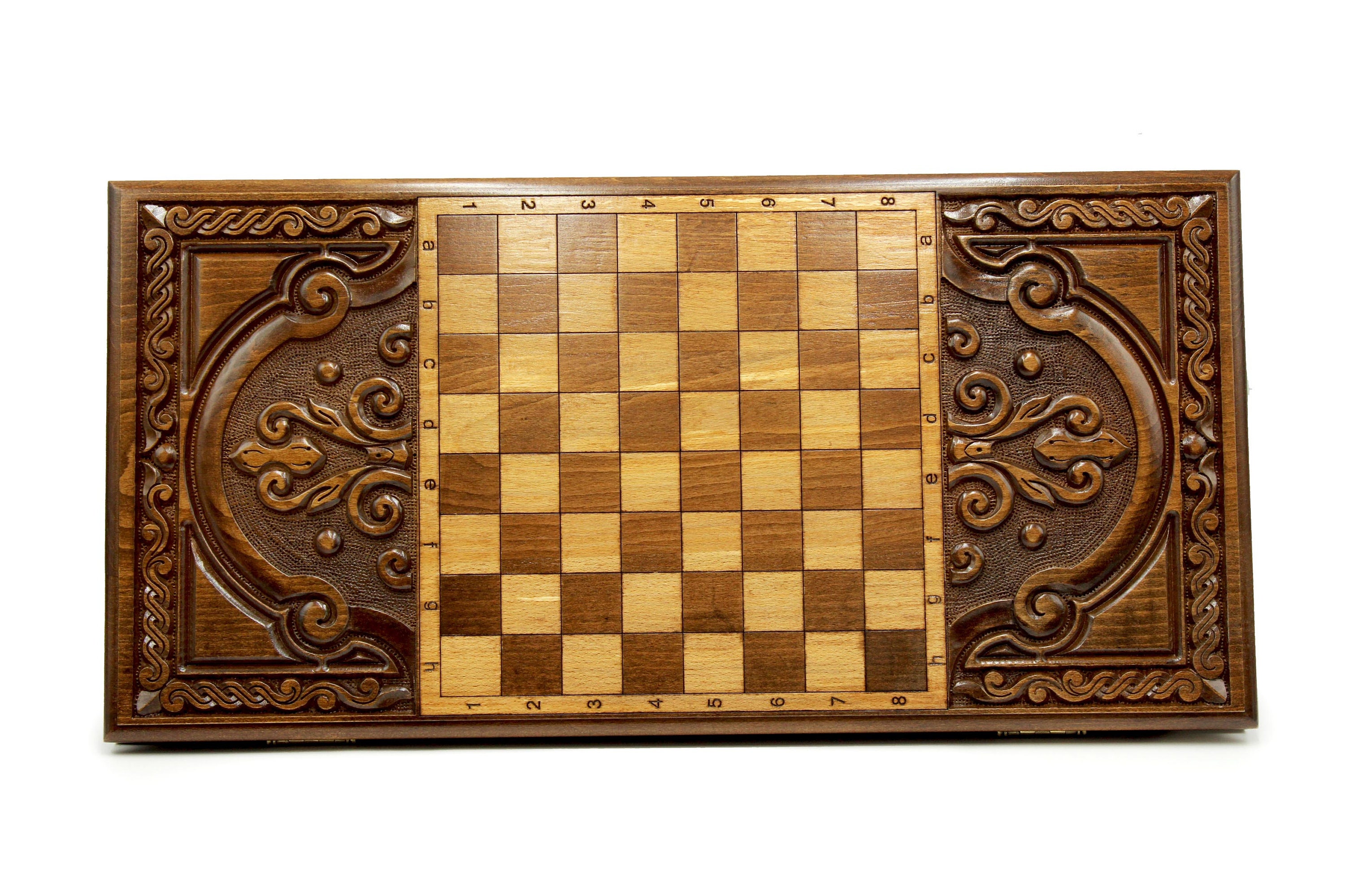 Wooden BACKGAMMON SET Personalized Board Game Armenian Nardi | Etsy