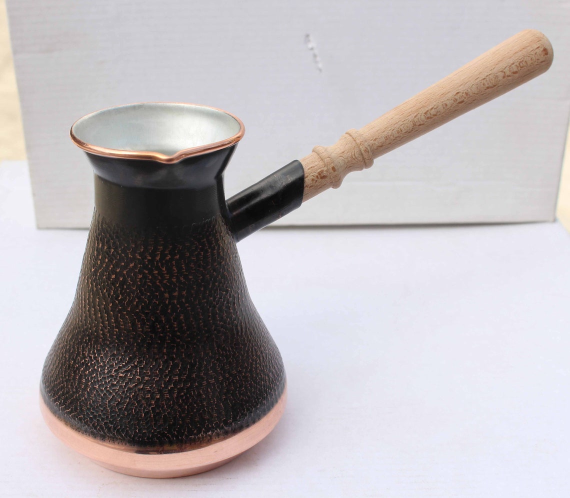 Jezve 6-7 Cups 18 oz Copper Turka Turkish Coffee Pot Maker | Etsy