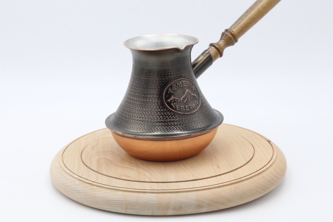 Jezve Copper Turkish Coffee Pot Maker Cezve Ibrik Armenia Jazve ...