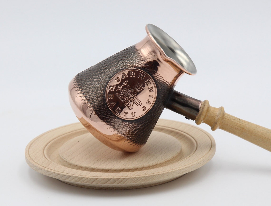 2 Cups 75 Oz Copper Turka Turkish Coffee Pot Maker Cezve | Etsy