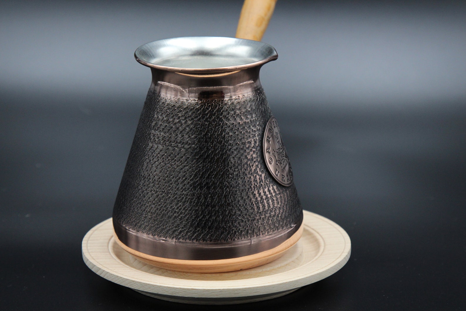 6 Cups 19 Oz Copper Turka Coffee Pot Maker Cezve Ibrik Armenia Jezve ...