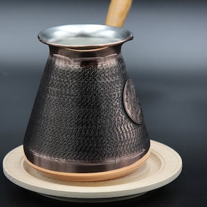 6 Cups 19 Oz Copper Turka Coffee Pot Maker Cezve Ibrik Armenia Jezve ...