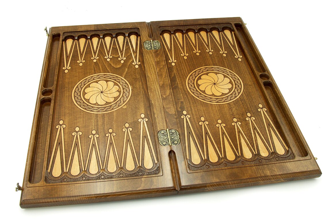 Backgammon Set Handmade Wooden Backgammon Board Armenian - Etsy