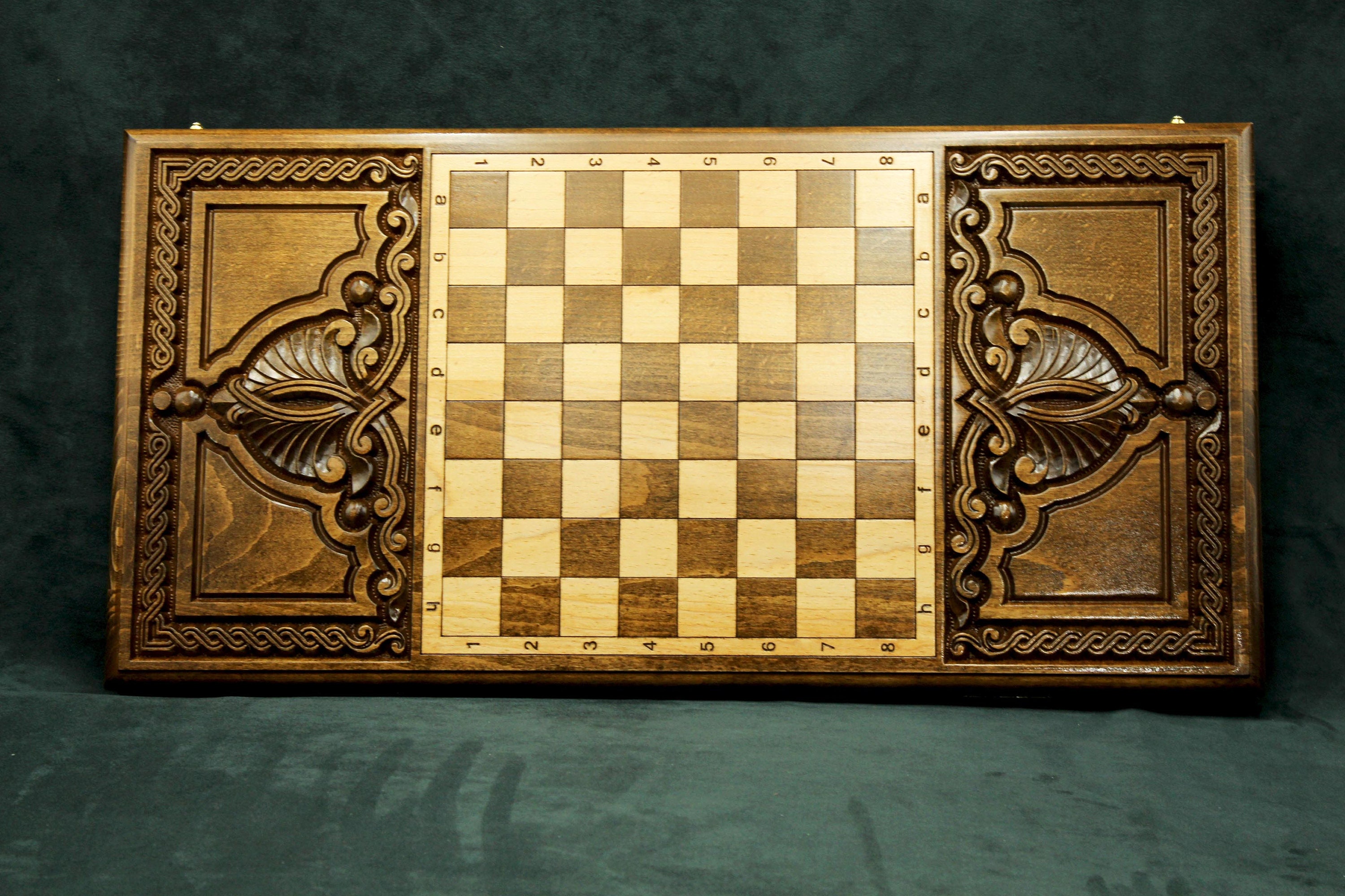 Backgammon set handmade Wooden backgammon board Armenian | Etsy