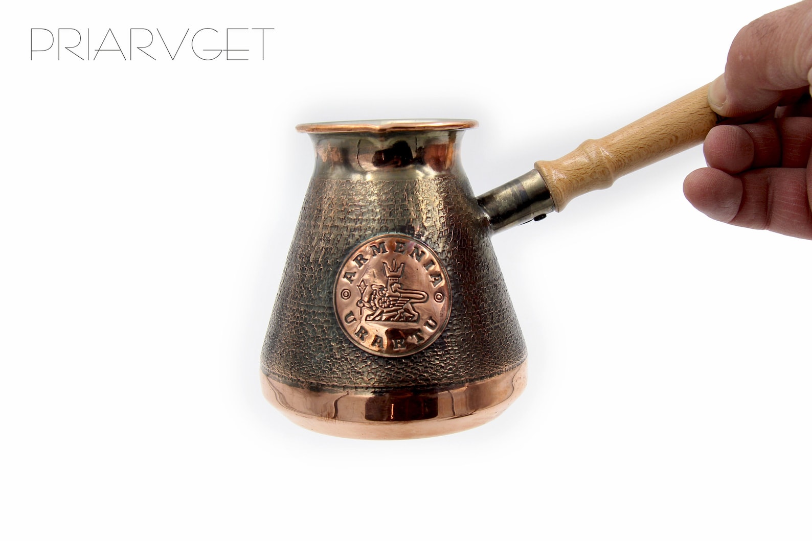 Jezve Armenian 2-3 Cups 8oz PERSONALISED Copper Turka Turkish Coffee ...