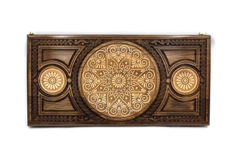 Wooden BACKGAMMON SET Personalized Board Game Armenian Nardi - Etsy