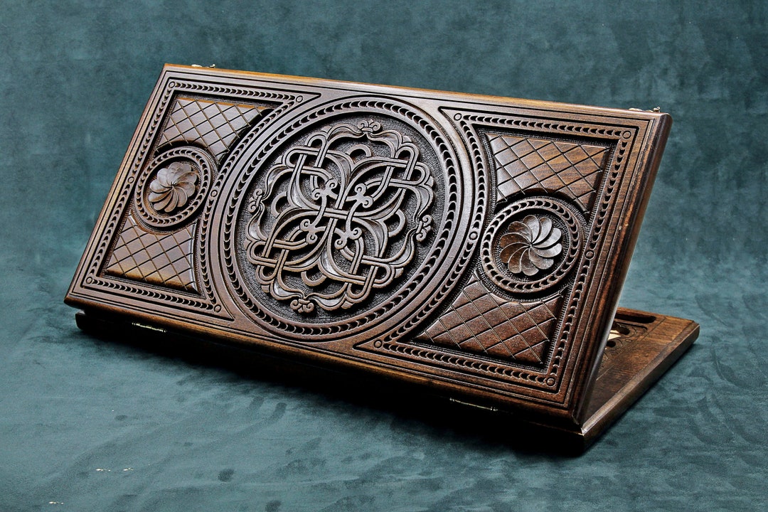 Armenian Backgammon Set - Wooden Backgammon Board - Handmade Backgammon ...