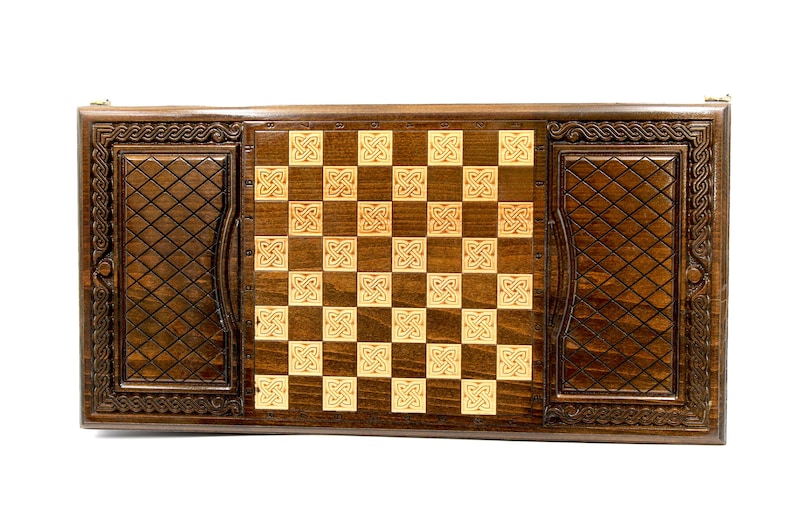 Carved Armenian BACKGAMMON Set BOARD GAME Handmade - Etsy
