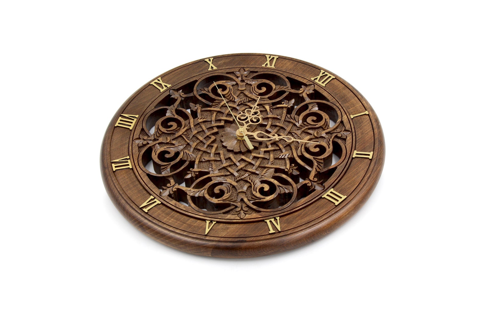 Armenian Handmade Wood Carving Decor Clock for Wall Handwork Decor Art ...