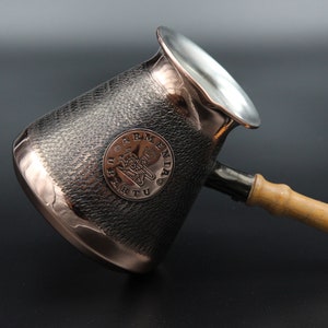 6 Cups 19 Oz Copper Turka Coffee Pot Maker Cezve Ibrik Armenia Jezve ...