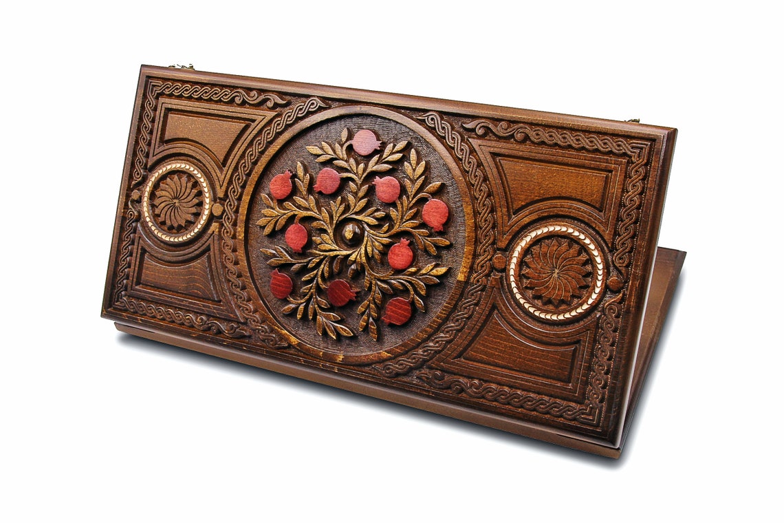 Big Wooden Backgammon Set Luxury Board Handmade Backgammon - Etsy